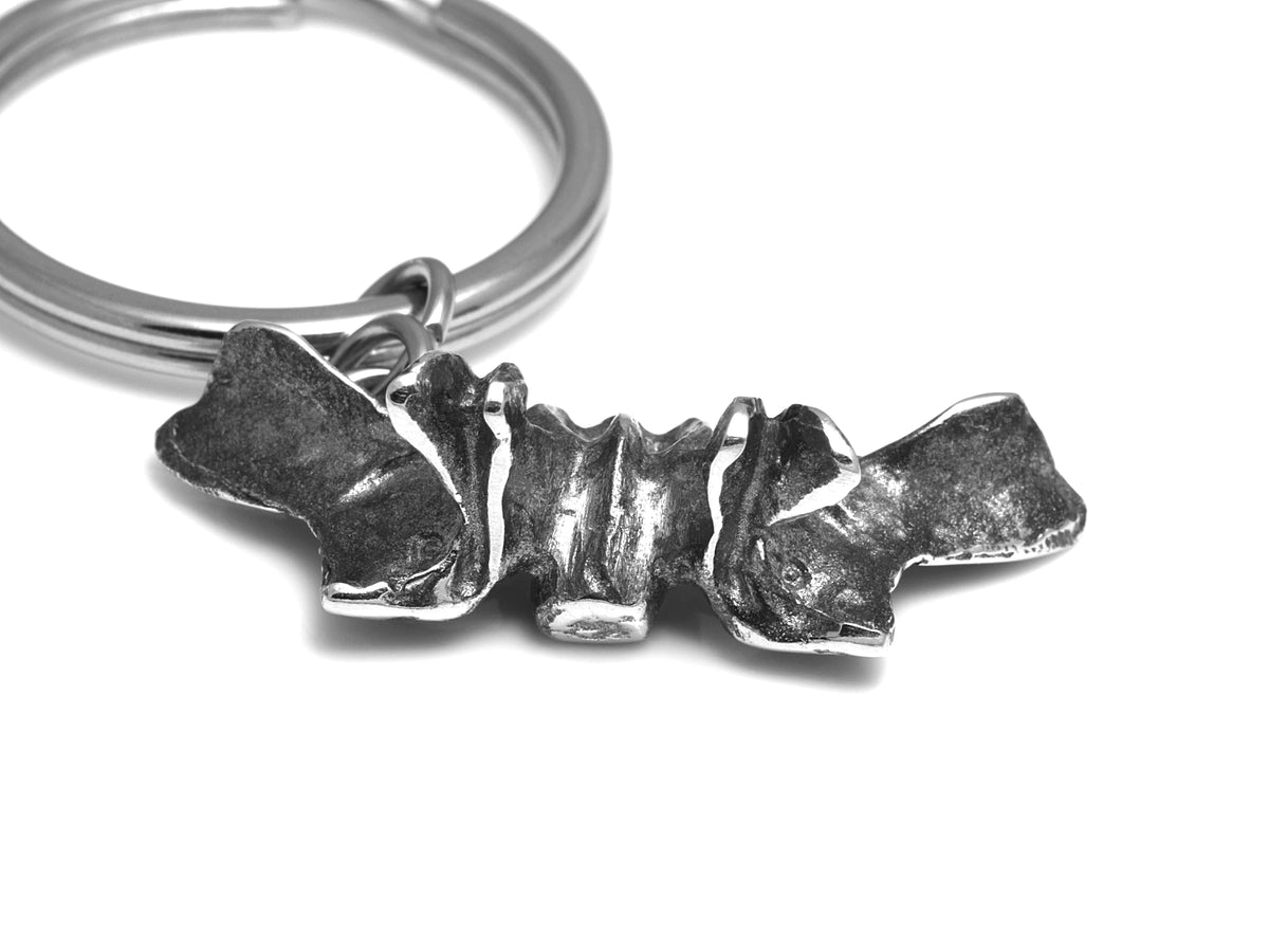 Sphenoid Bone Keychain, Human Skeleton Keyring in Pewter – Farjil